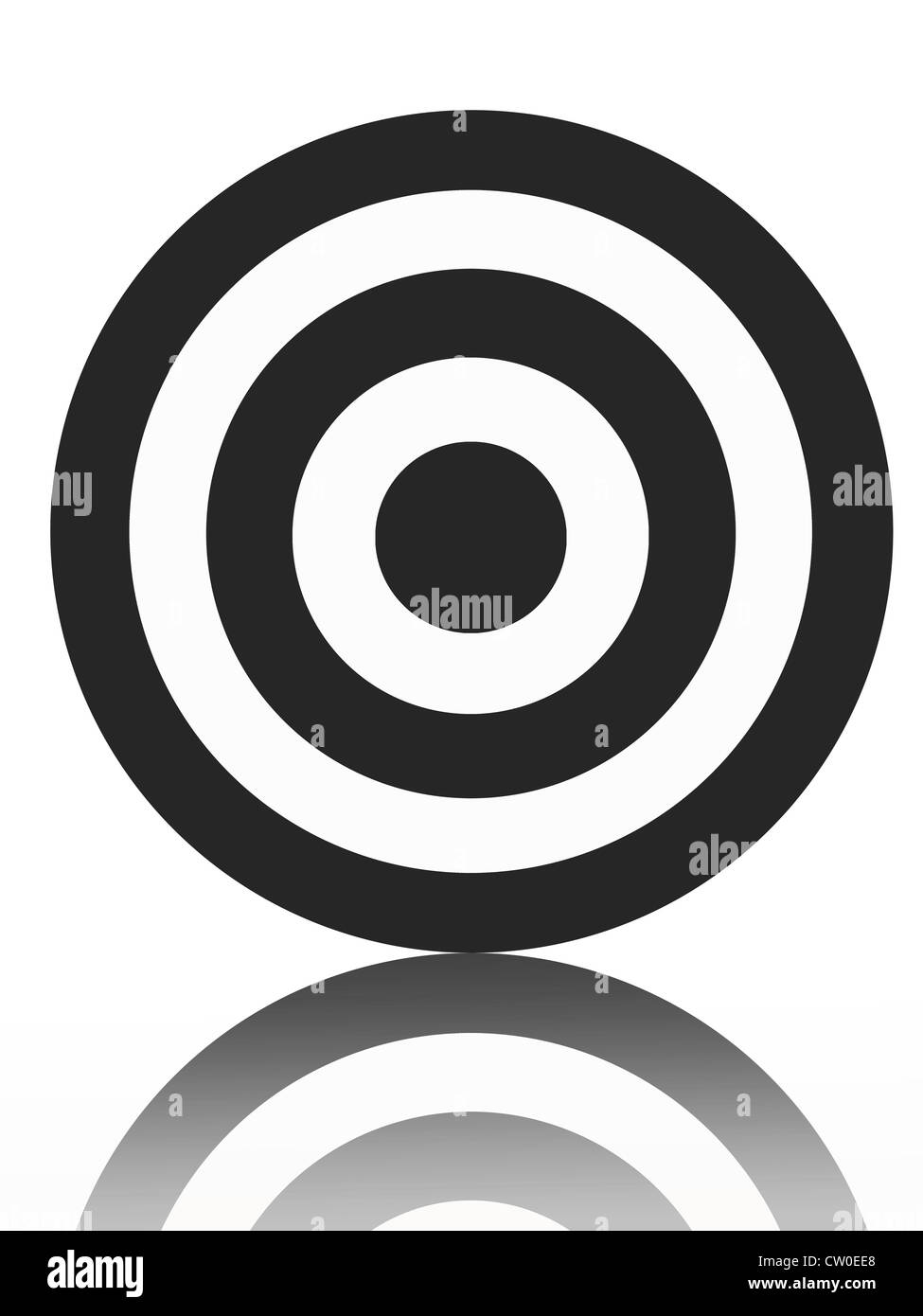 A target isolated against a white background Stock Photo - Alamy