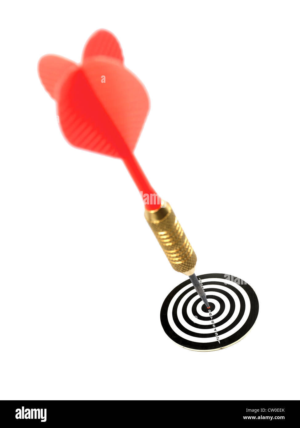 A target isolated against a white background Stock Photo - Alamy
