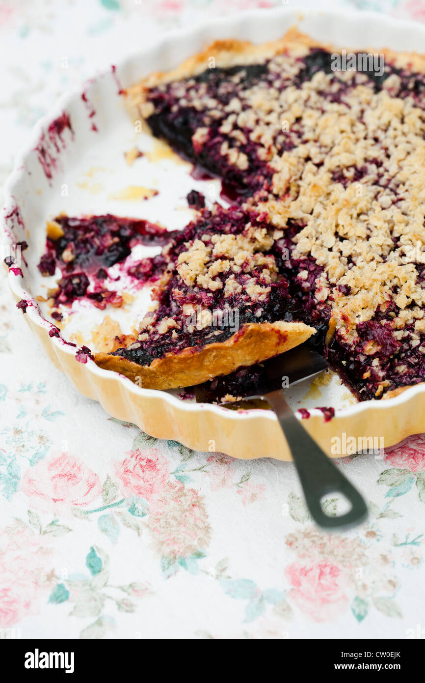 Close-up of of delicious home-made blueberry pie Stock Photo - Alamy