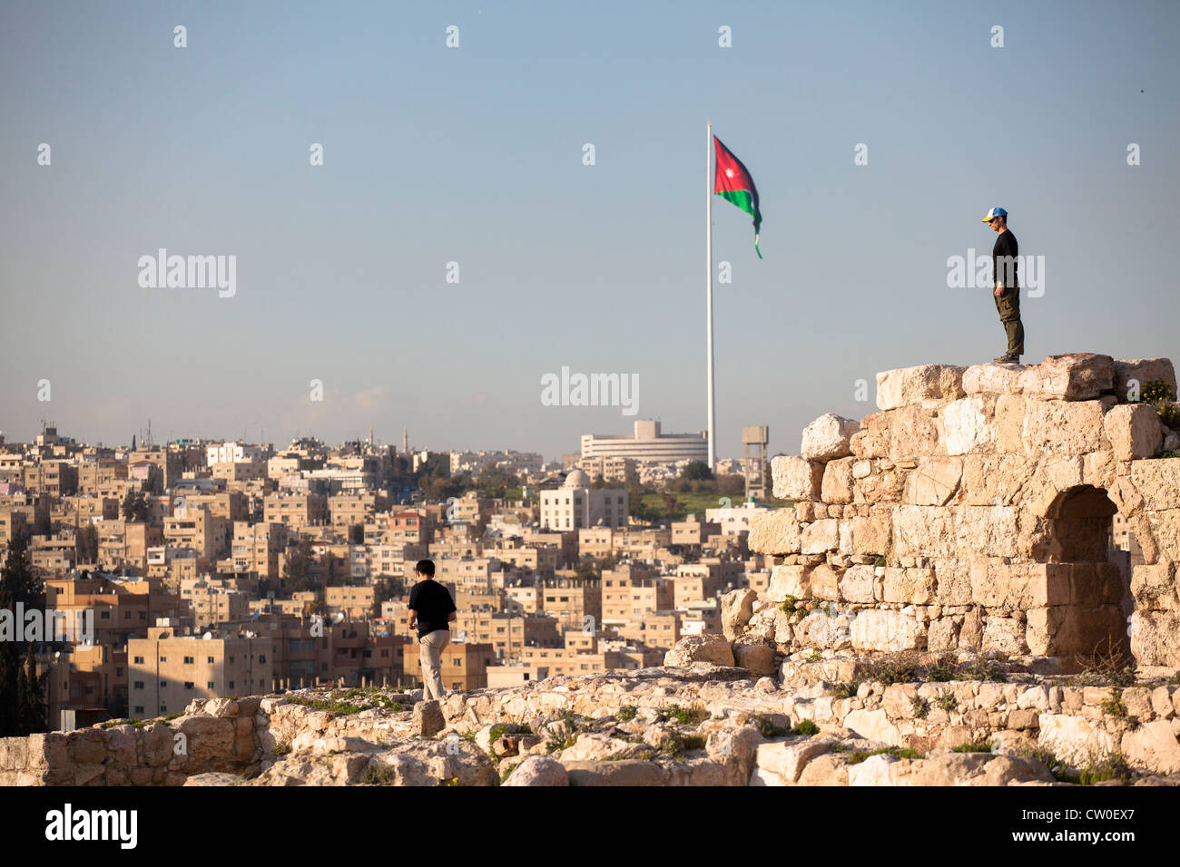 Citadel Amman Jordan Middle East Stock Photo - Alamy