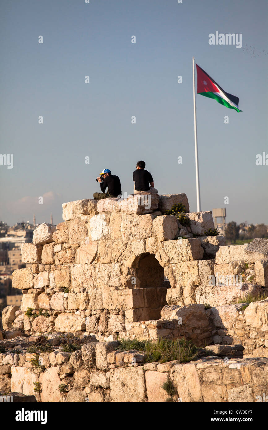 Citadel Amman Jordan Middle East Stock Photo - Alamy