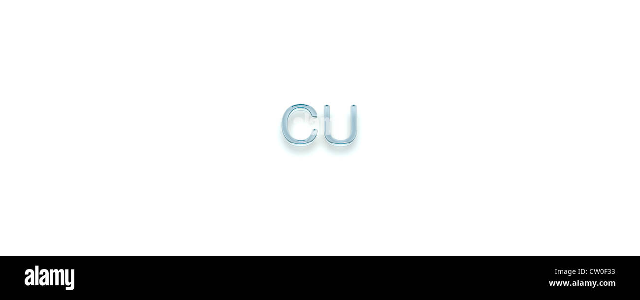 Cu word hi-res stock photography and images - Alamy
