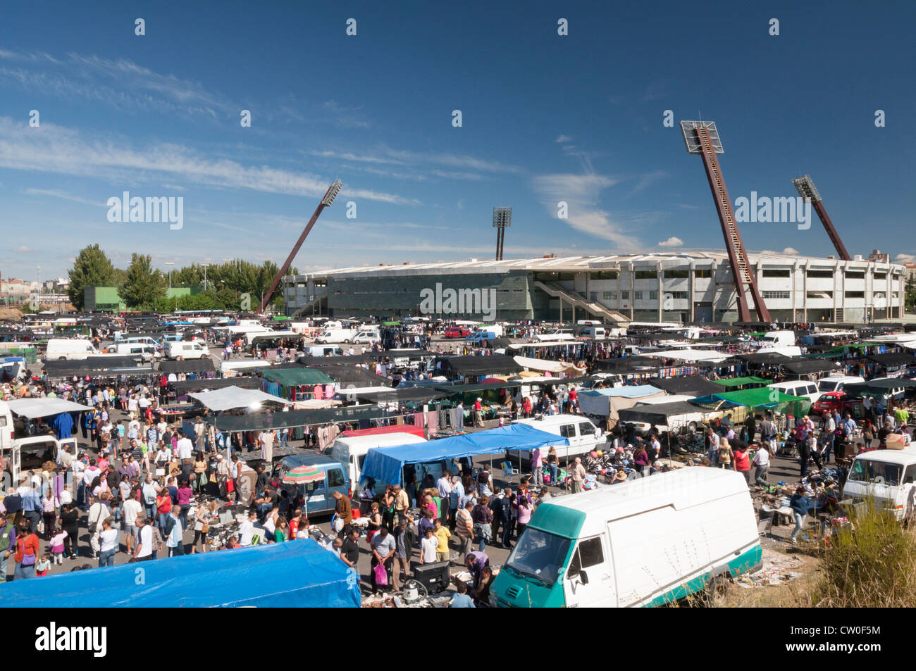 Leon, Spain 19th September 2010. Flea market Stock Photo - Alamy