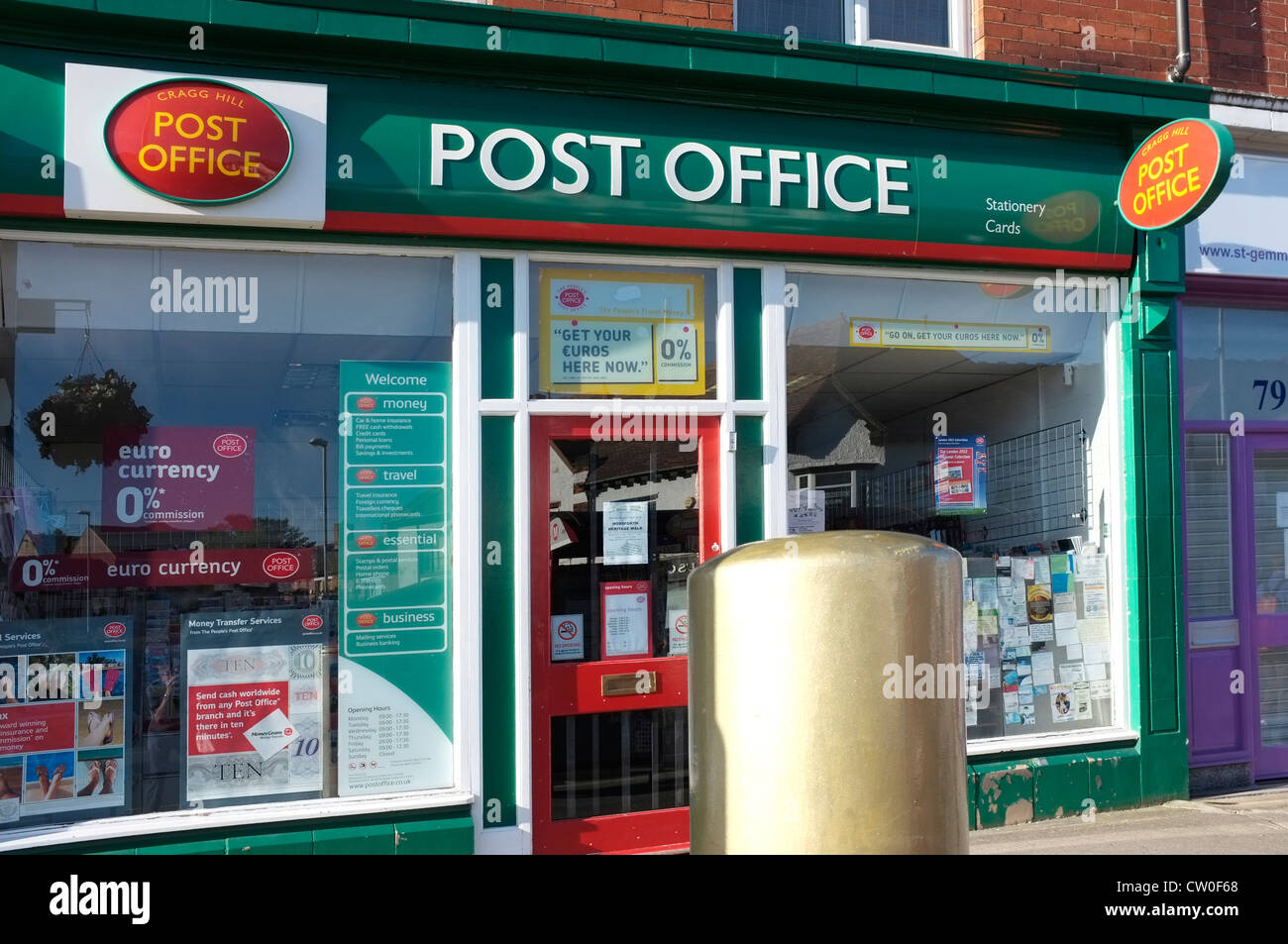 Gold Post Box in New Road Side, Horsforth, Leeds, where Alistair ...