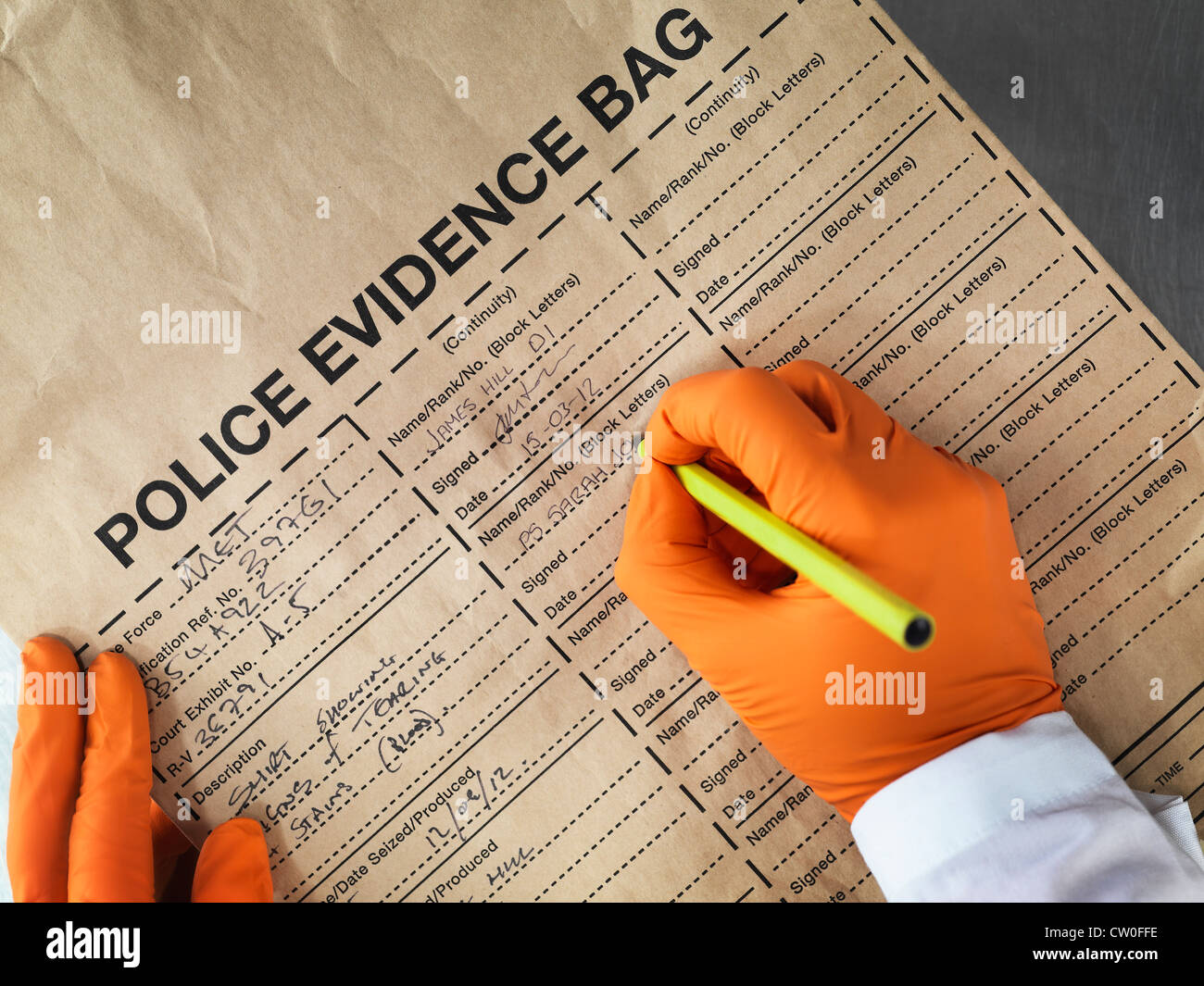 Police Evidence Bag High Resolution Stock Photography and Images - Alamy