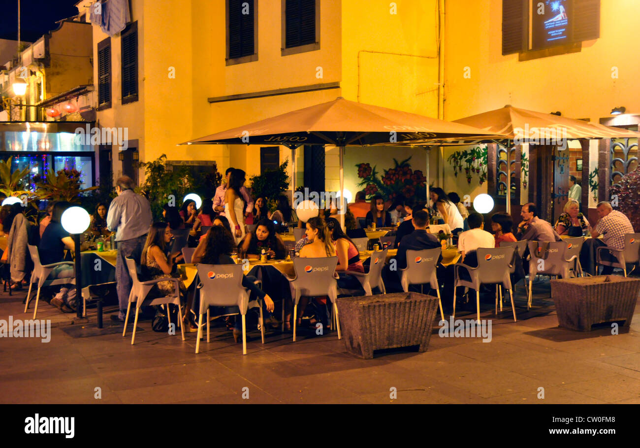 Portugal - Madeira - Funchal Zona Velha - late evening in the old town ...