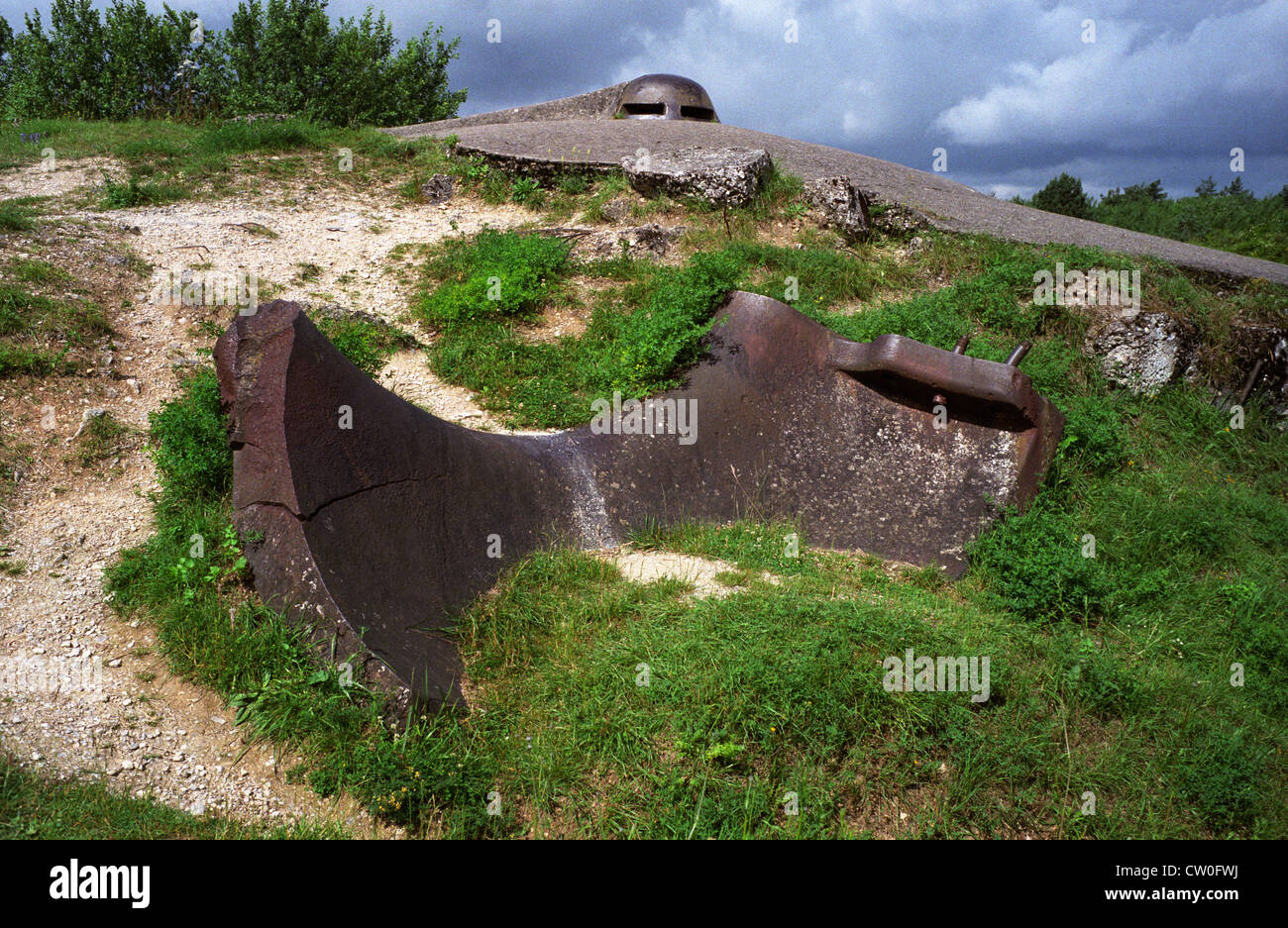 Verdun, Meuse, France. July 2012. Verdun battlefields from WW1 at Stock ...