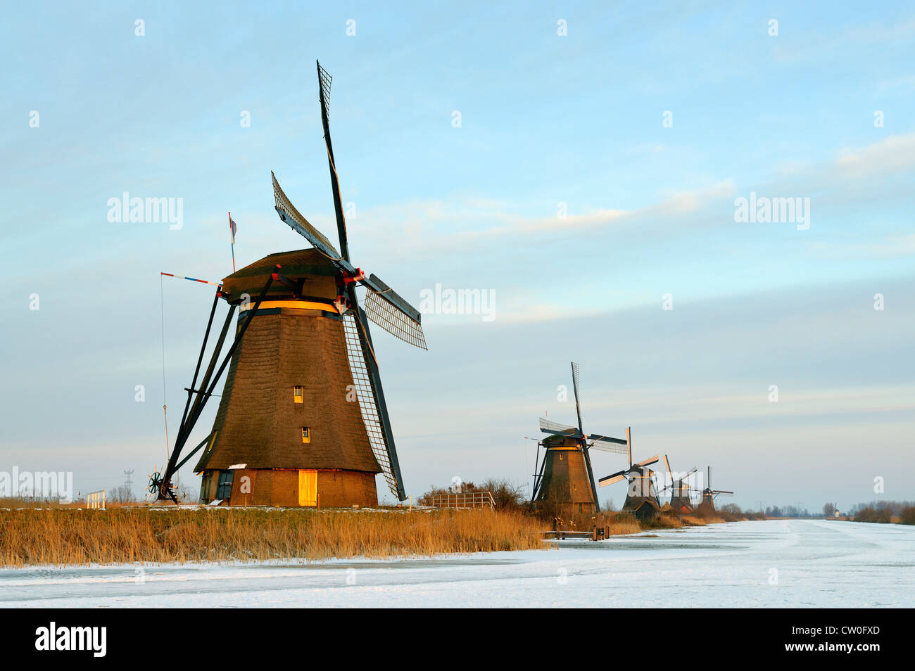 Windmill and lake hi-res stock photography and images - Alamy