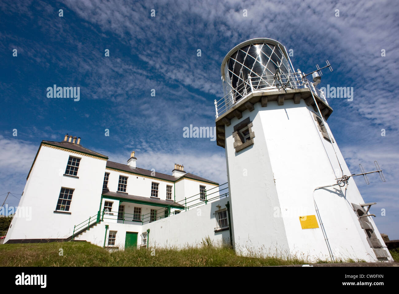 Blackhead Lighthouse & keepers' houses, County Antrim, Northern Ireland ...