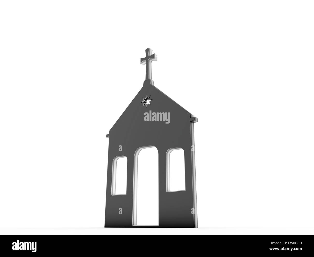White wood country church Black and White Stock Photos & Images - Alamy