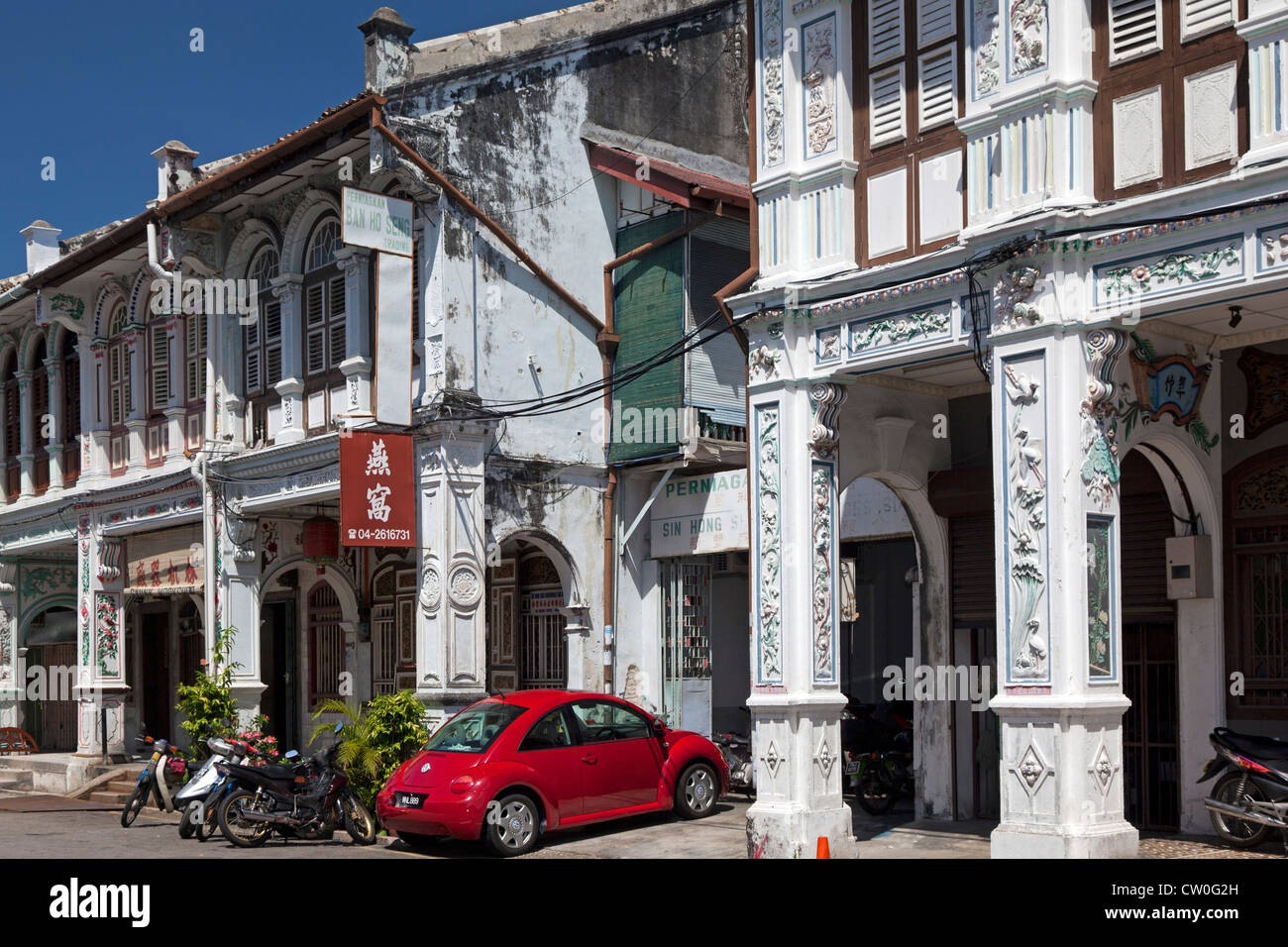 Shop house, George Town, Penang, Malaysia Stock Photo - Alamy