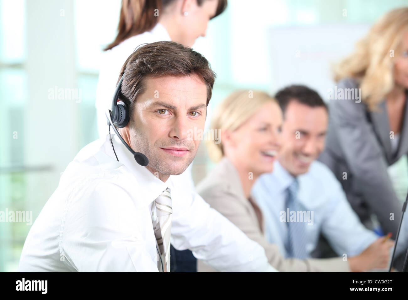 portrait of an employee Stock Photo - Alamy