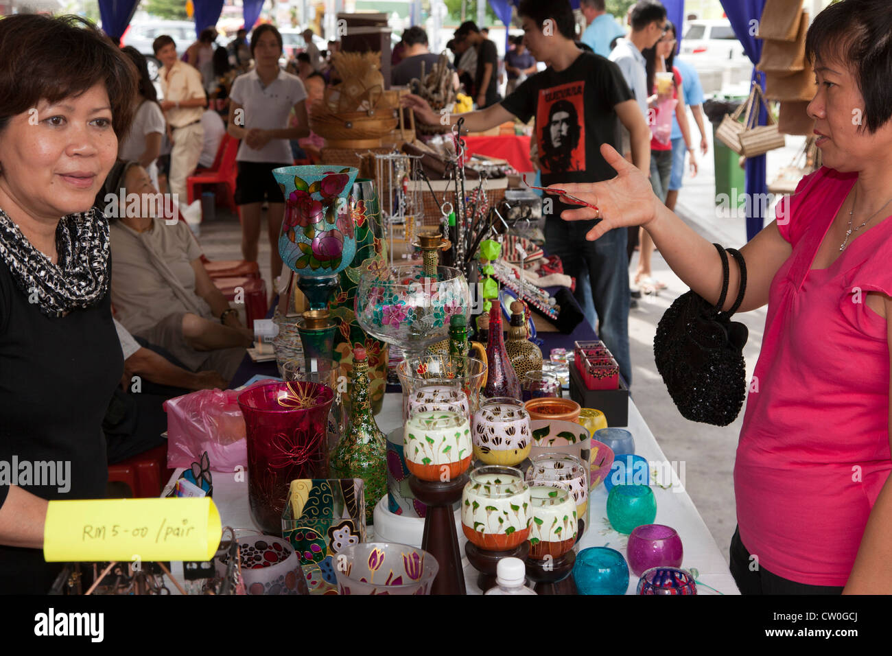Street market, George Town, Penang, Malaysia Stock Photo - Alamy