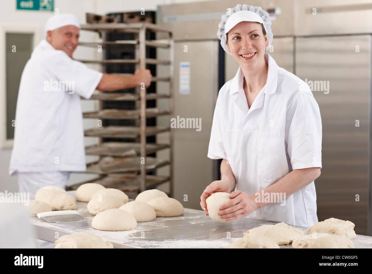 Chef baking in kitchen Stock Photo - Alamy