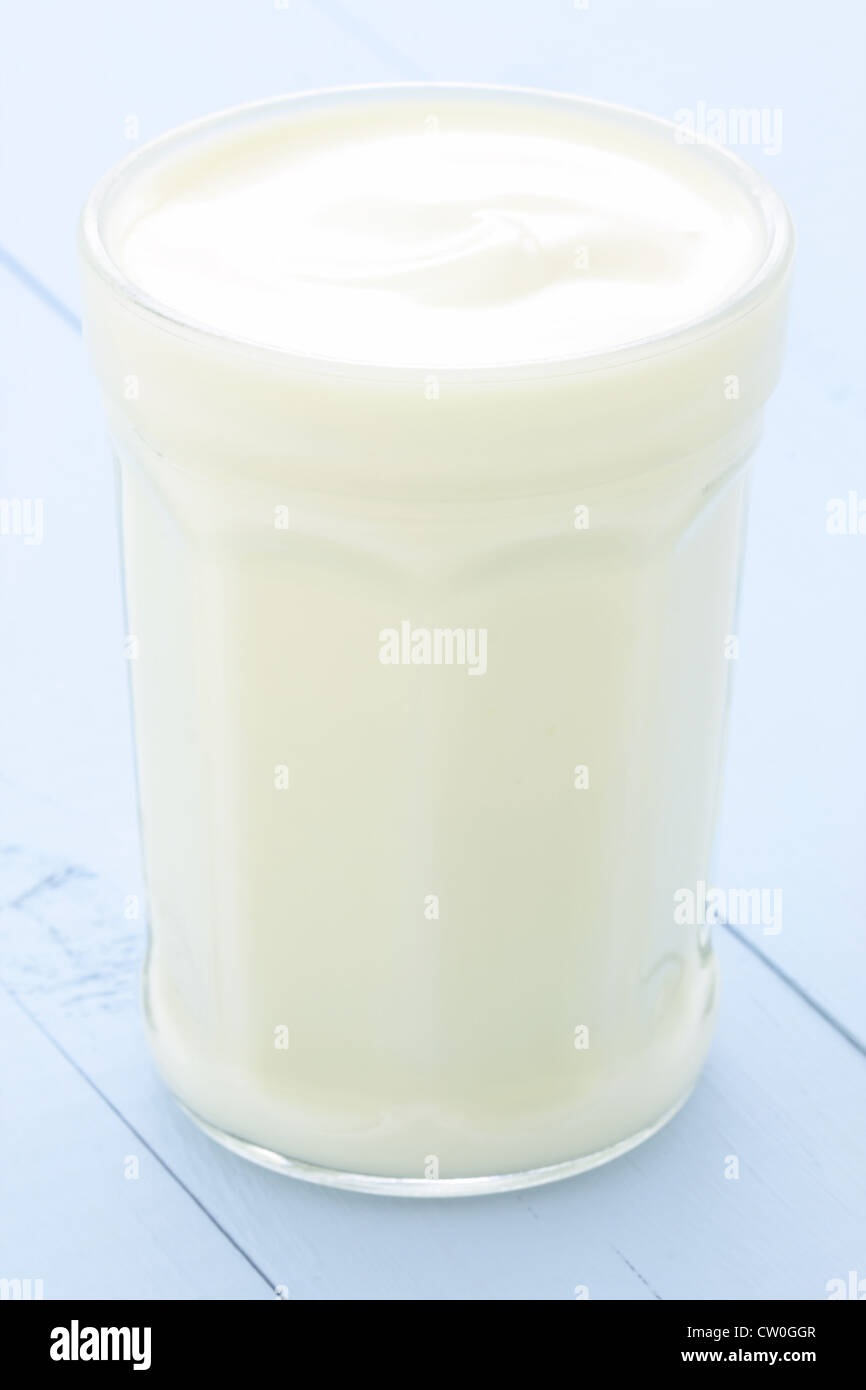 fresh and delicious creamy yogurt, healthy smooth snack, perfect at any ...