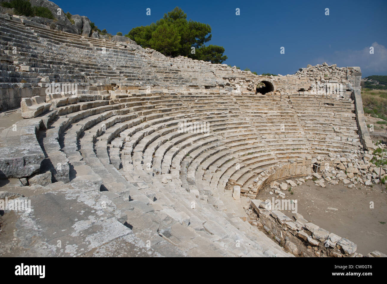 Ruins of a Roman Amphitheatre at Patara in Turkey Stock Photo - Alamy