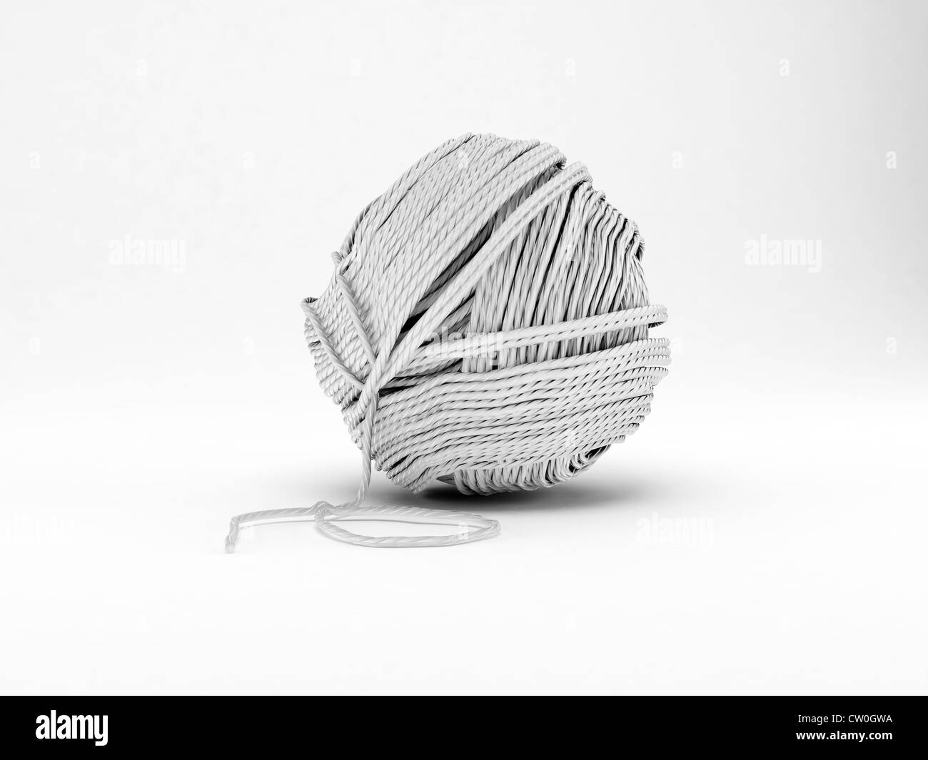white clew isolated on white background Stock Photo - Alamy