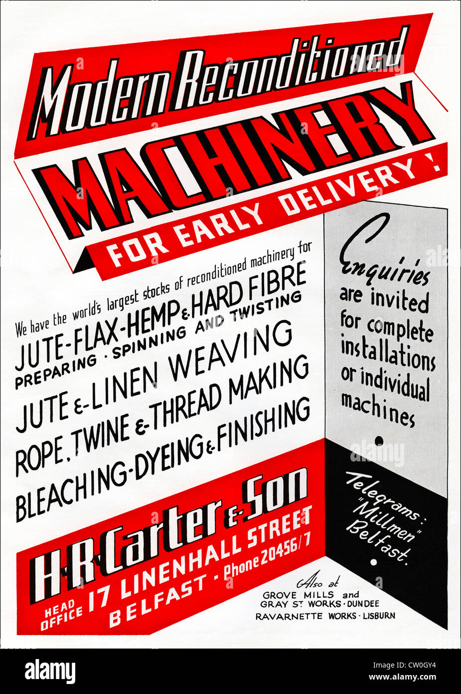 Vintage print advertisement from textile manufacturers yearbook circa ...