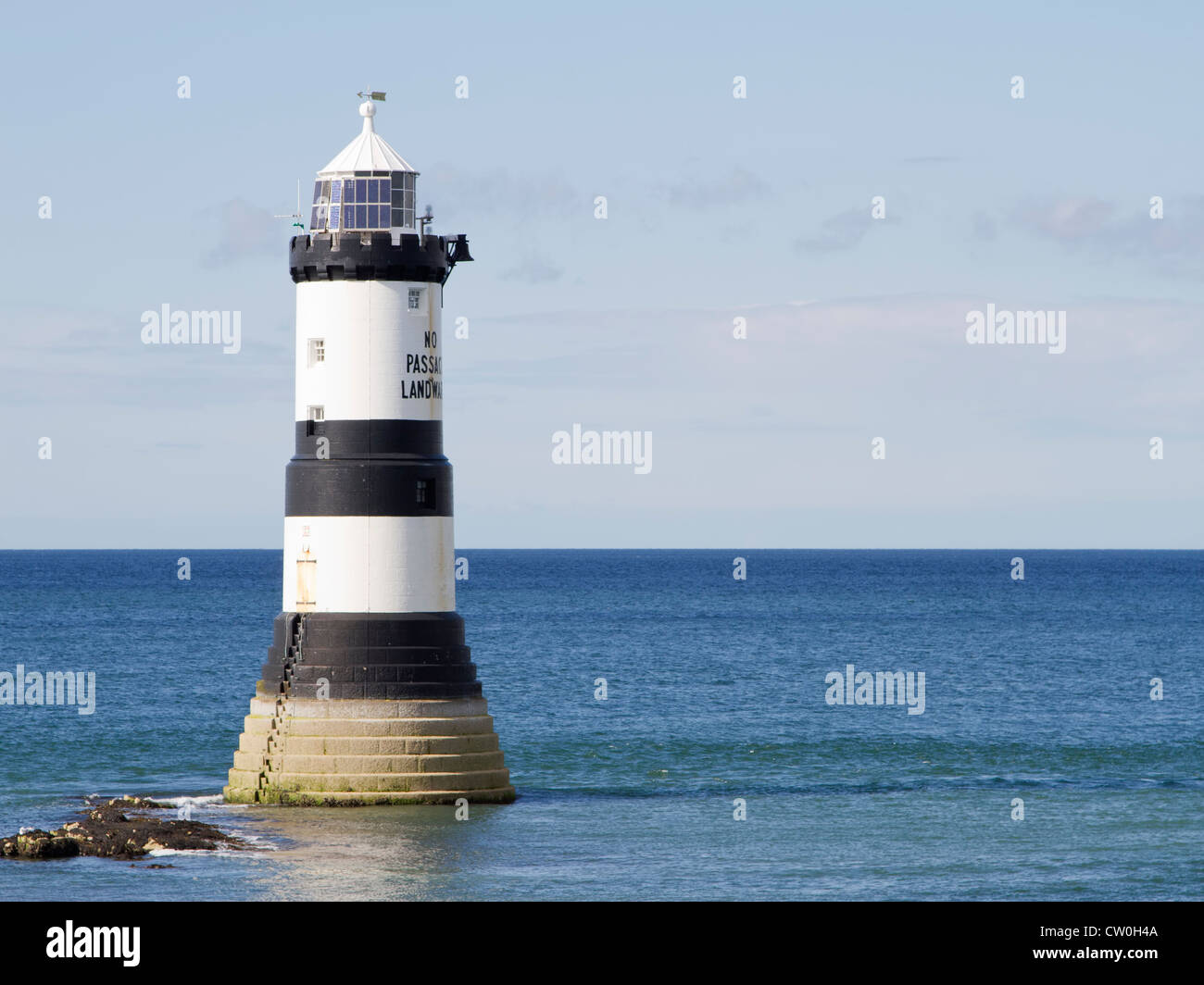 Lighthouse at Penmon Point, Anglesey, North Wales Stock Photo - Alamy