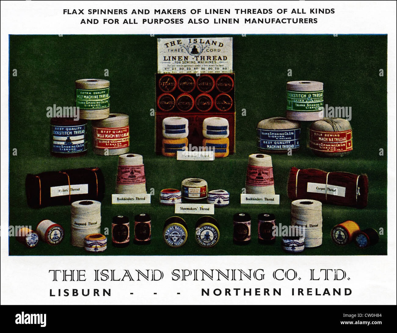 Vintage print advertisement from textile manufacturers yearbook circa ...