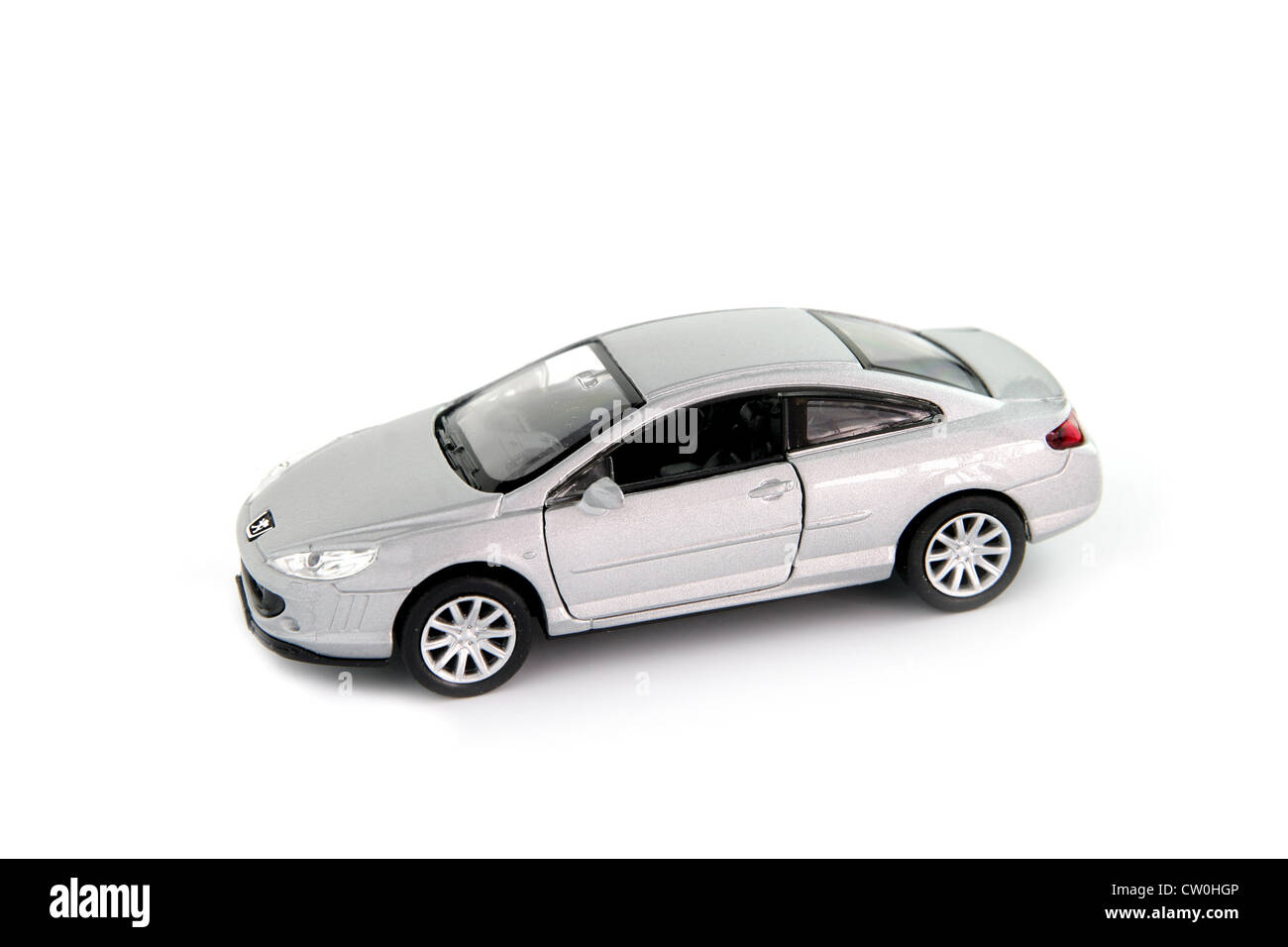 Silver toy car Cut Out Stock Images & Pictures - Alamy