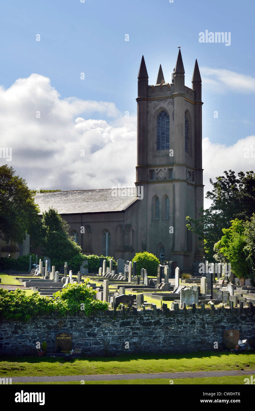 church of st michael and all angels kirk michael isle of man Stock ...