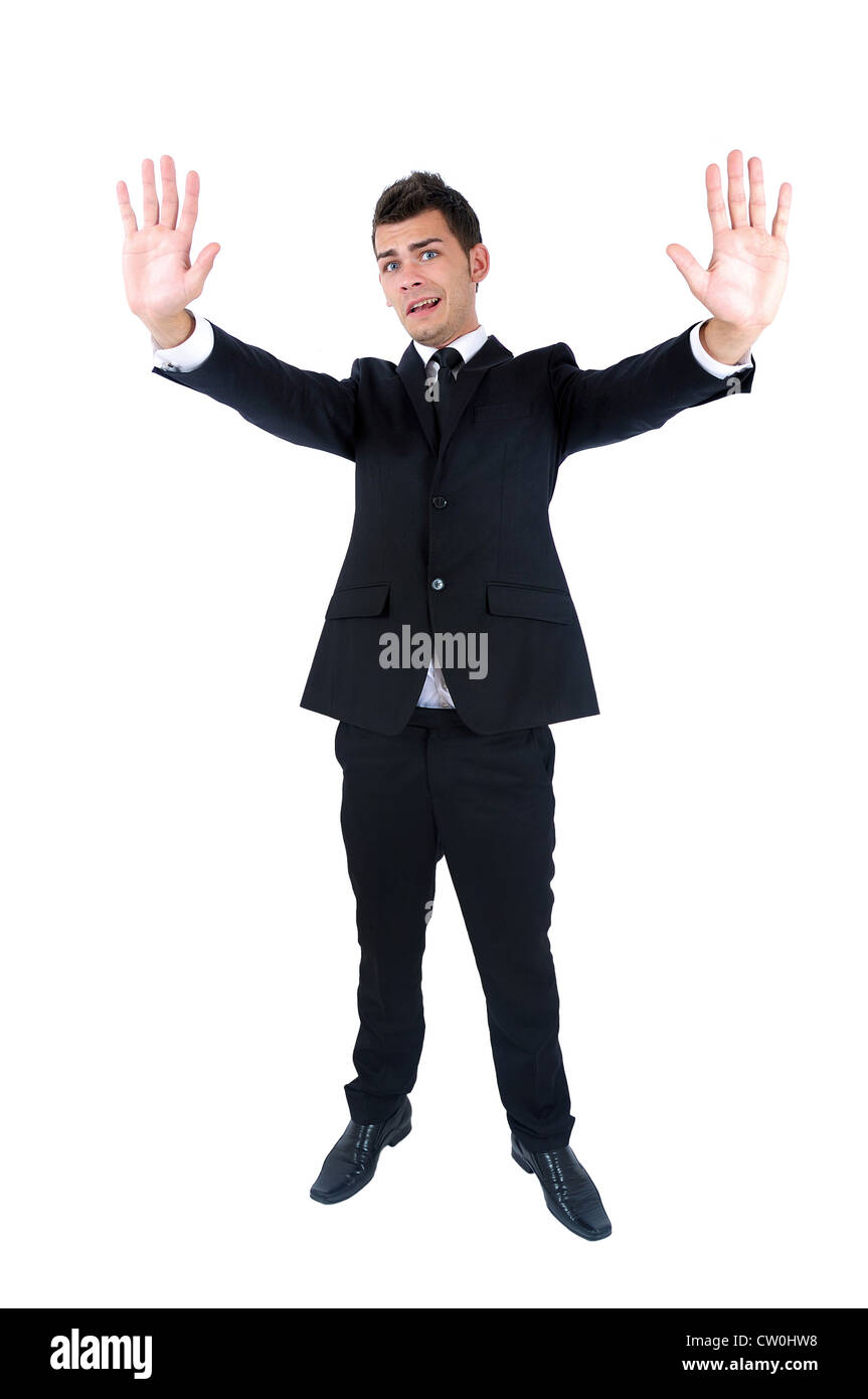 Man showing arm fear hi-res stock photography and images - Alamy