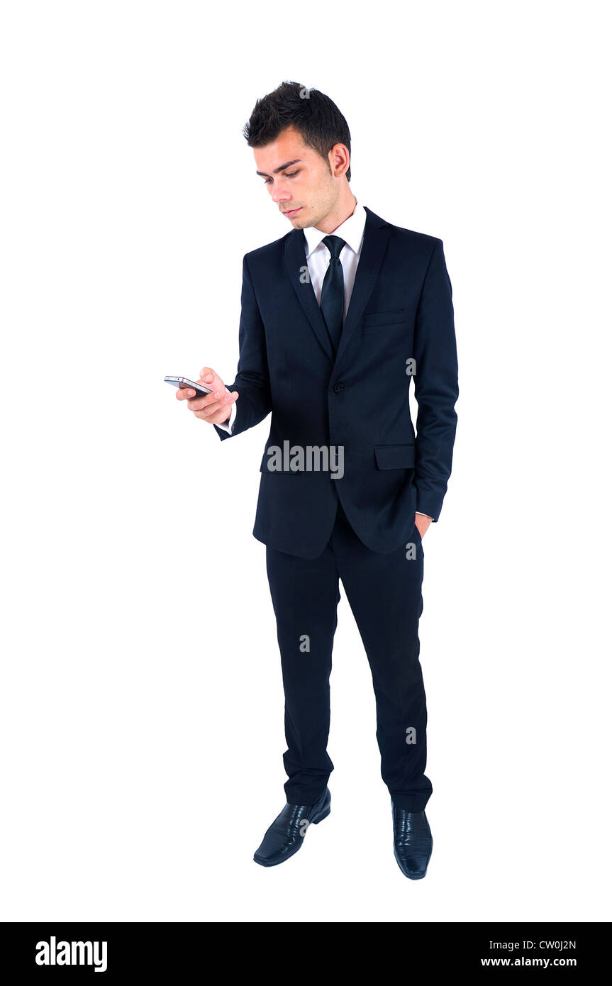 Entrepreneur business man talking Cut Out Stock Images & Pictures - Alamy