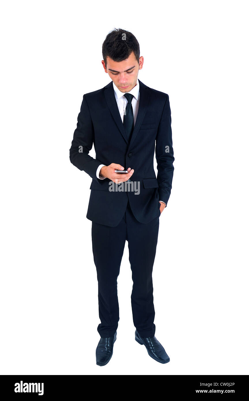 Entrepreneur business man talking Cut Out Stock Images & Pictures - Alamy