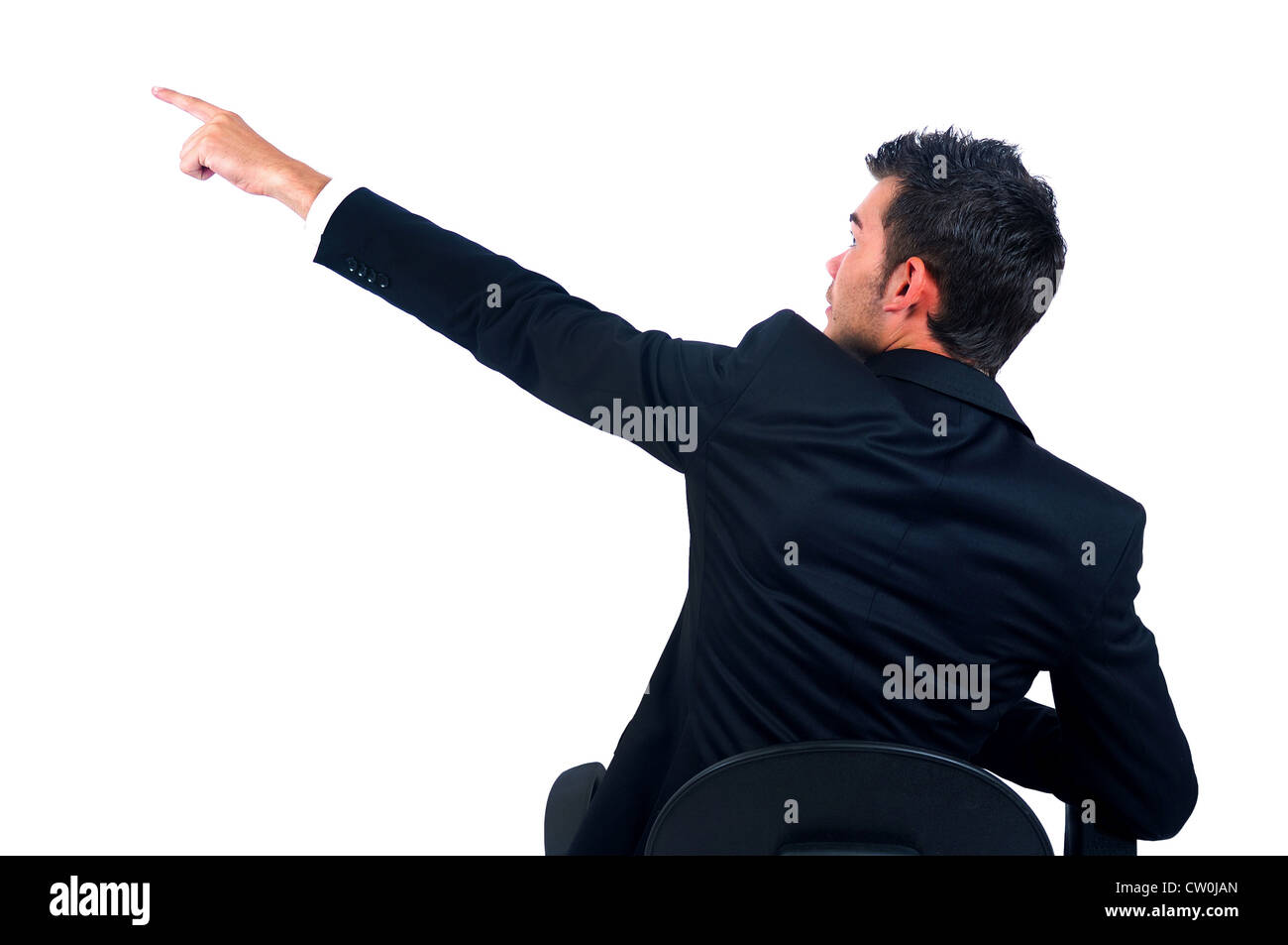 Pointing finger cut out point hand man hi-res stock photography and ...