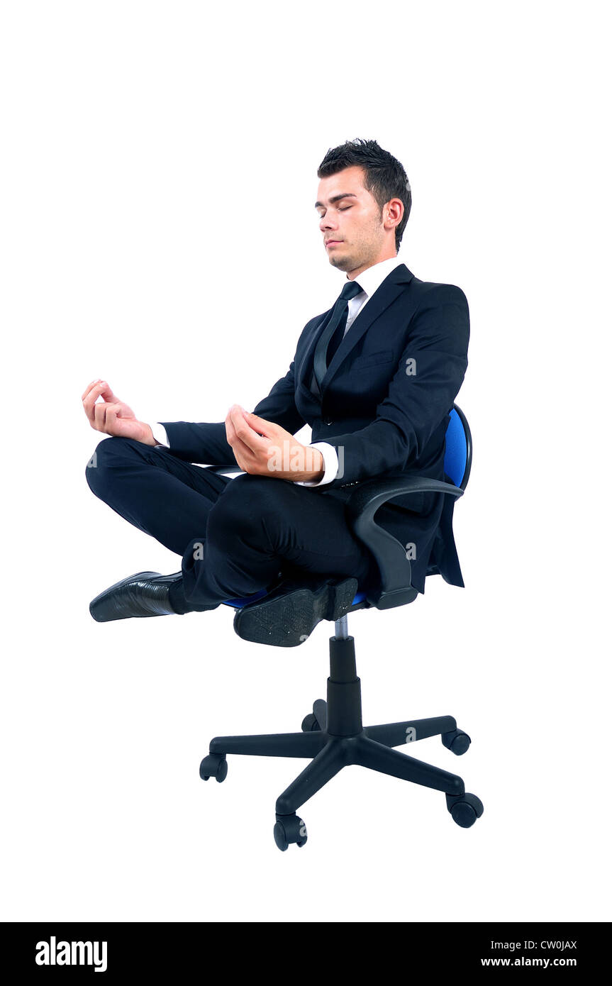 Chair sitting position of man hi-res stock photography and images - Alamy