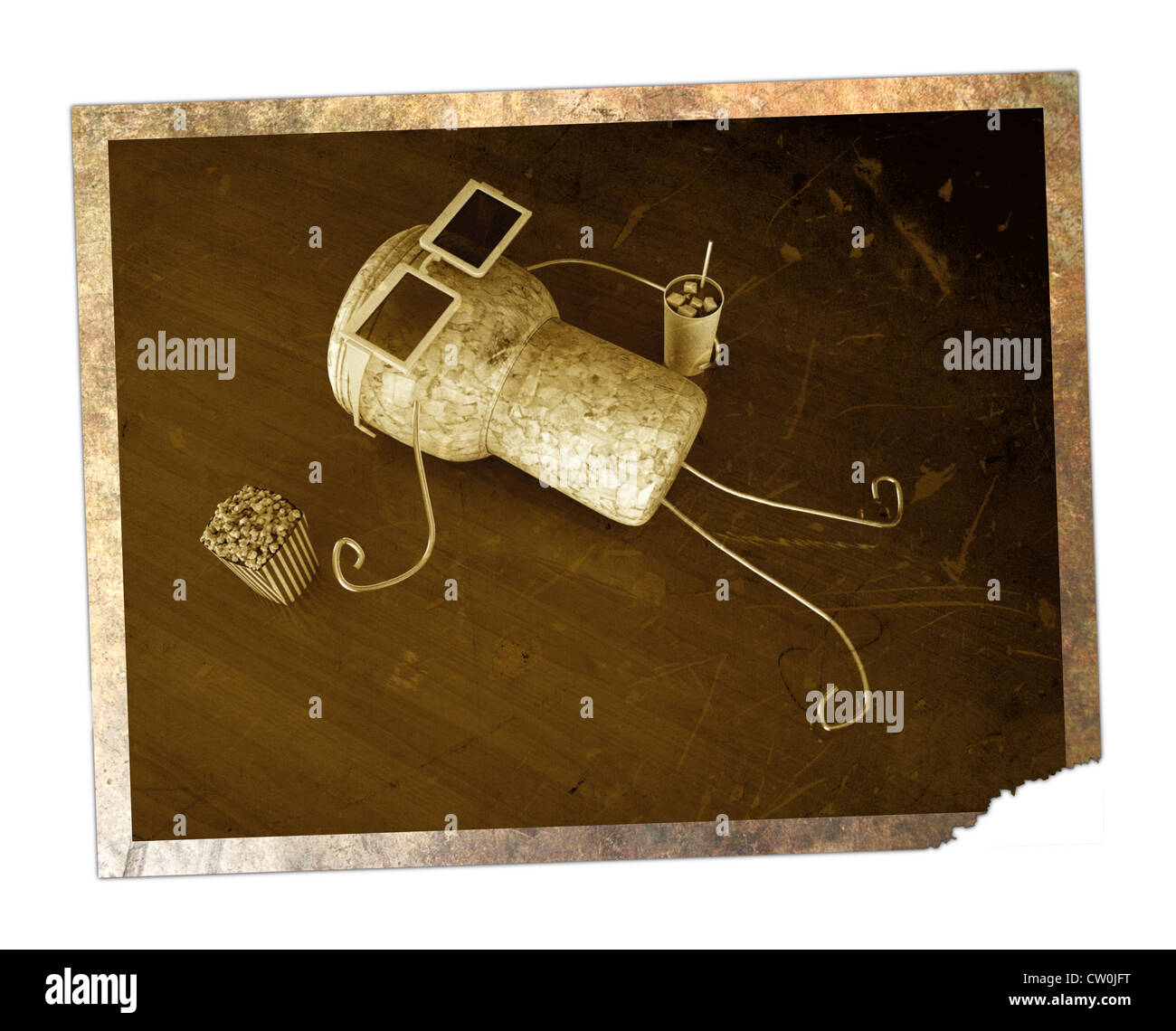 cork in old picture Stock Photo - Alamy