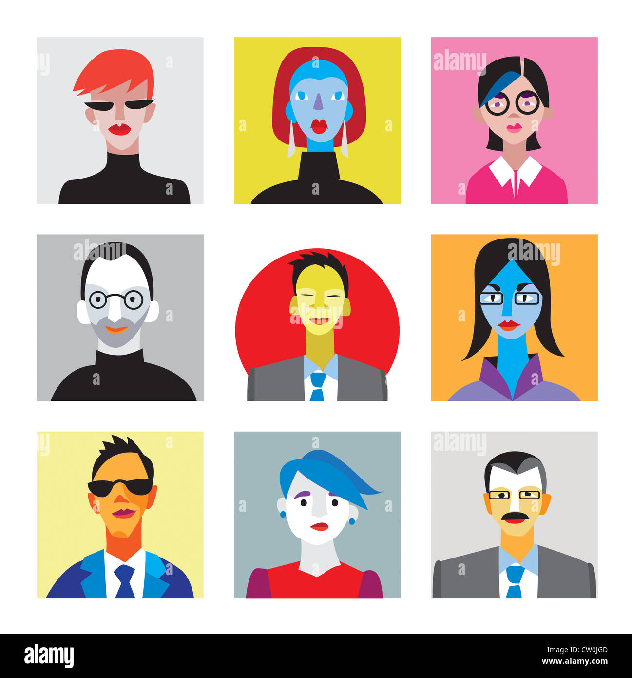 Nine avatar hi-res stock photography and images - Alamy