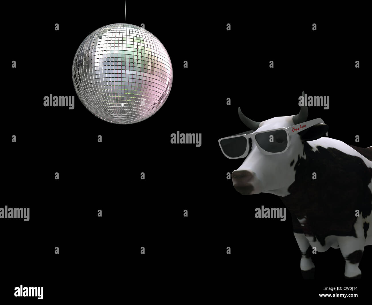 cow at disco Stock Photo - Alamy