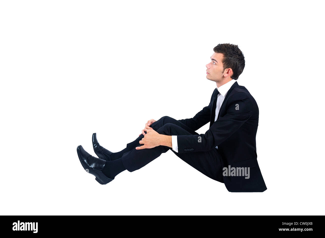 Young people looking down Cut Out Stock Images & Pictures - Alamy