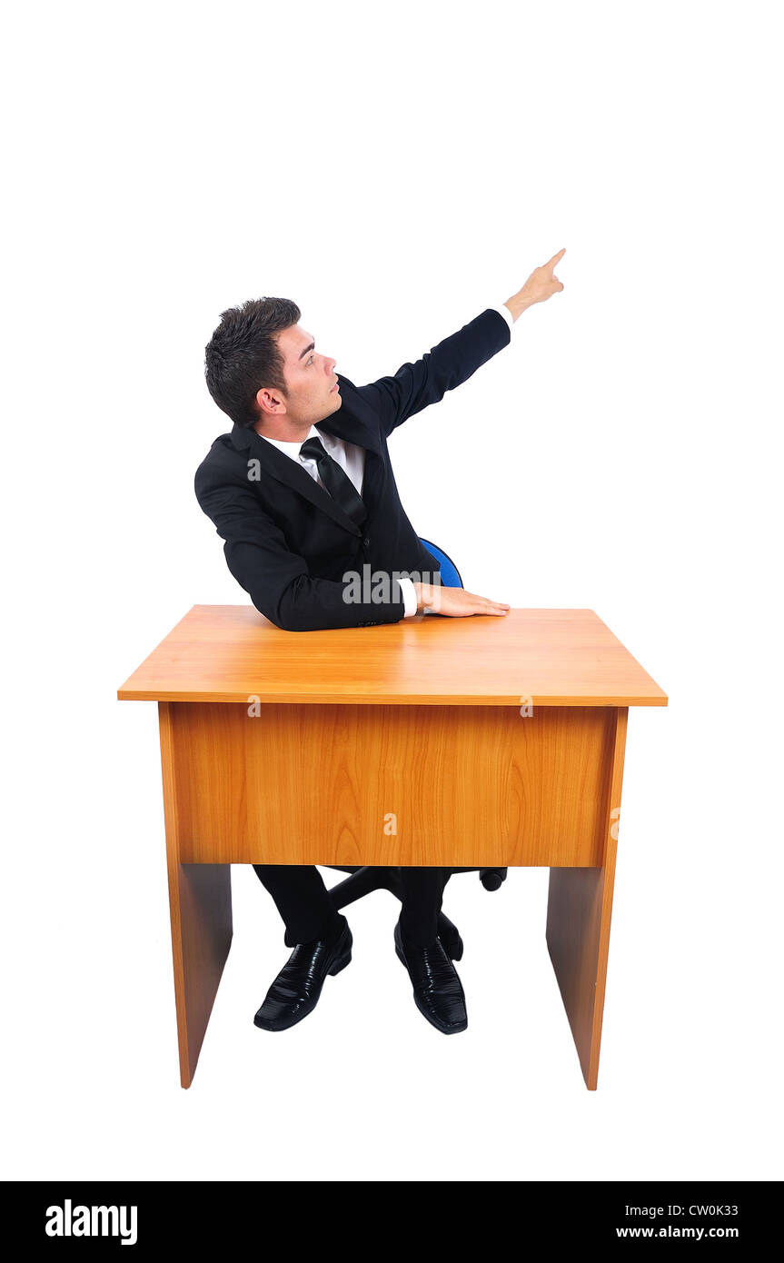 Office man desk Cut Out Stock Images & Pictures - Alamy