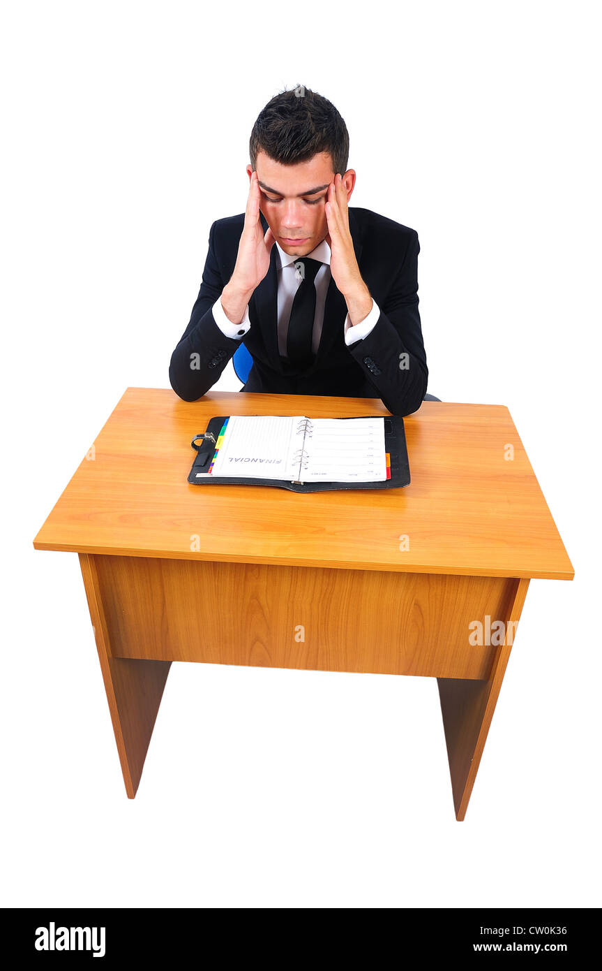 Tired unhappy sad man Cut Out Stock Images & Pictures - Alamy