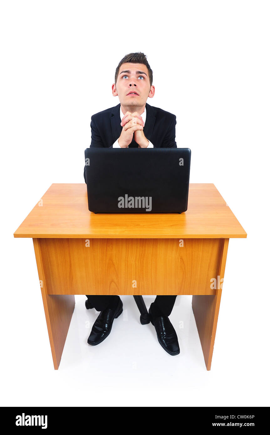 Praying And Working Cut Out Stock Images & Pictures - Alamy