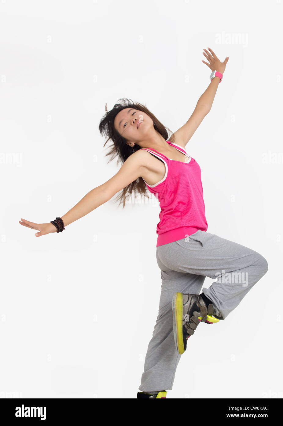 Teenage Girl Dancing Hip Hop