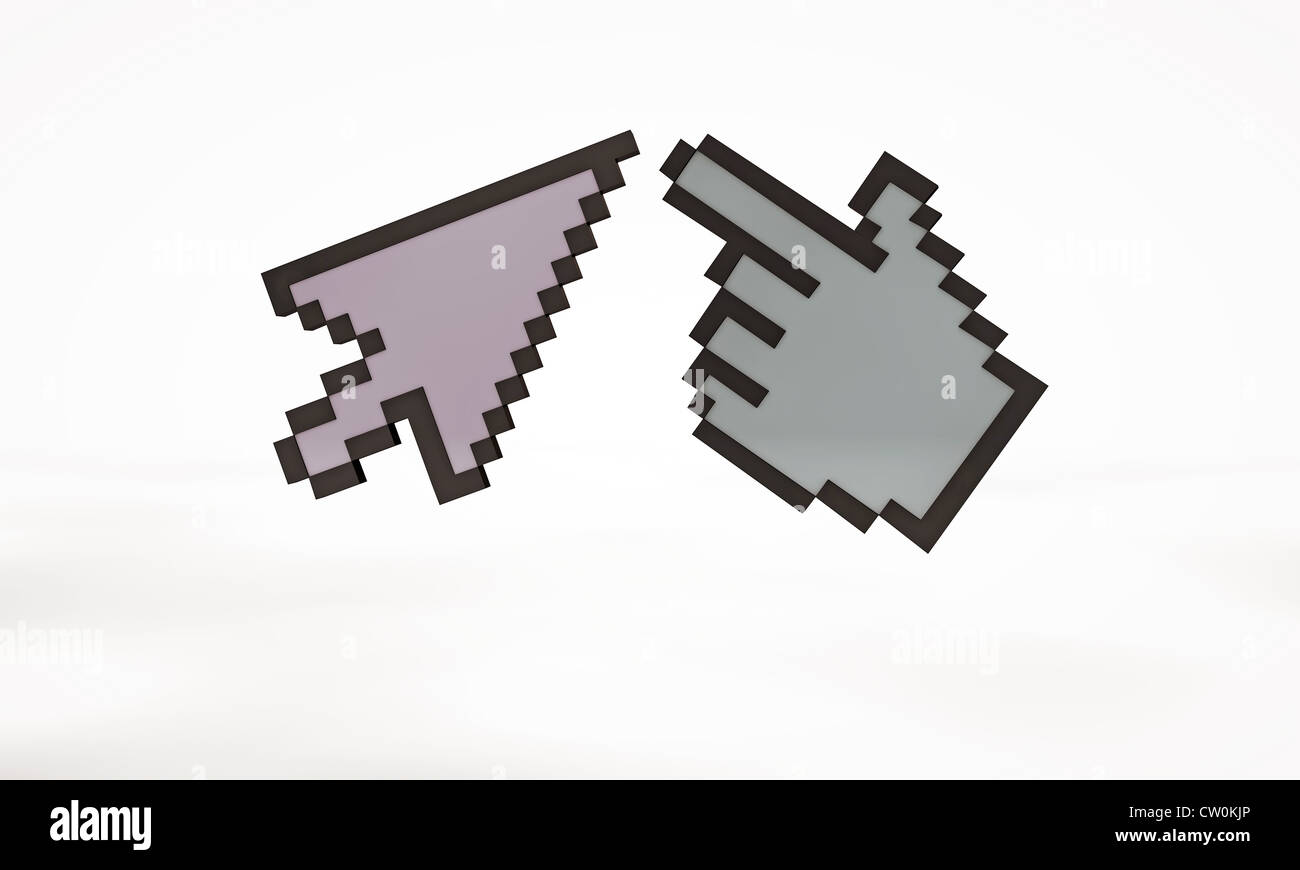 cursors isolated on white background Stock Photo - Alamy