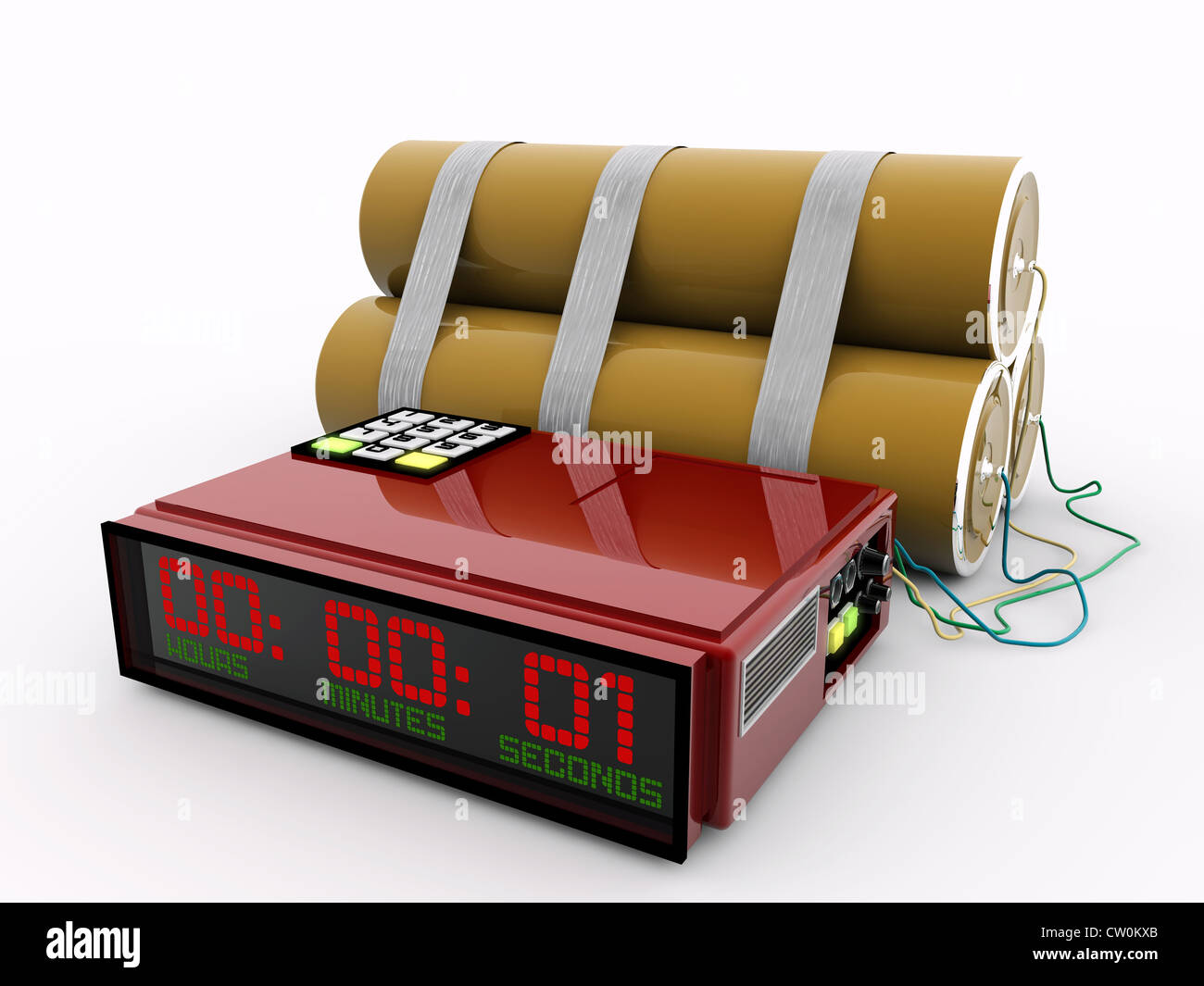 detonator isolated on white background Stock Photo - Alamy