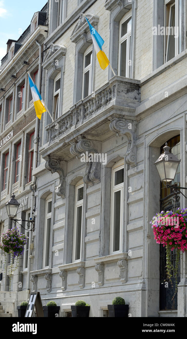TOWN SQUARE IN STAVELOT. ARDENNES. BELGIUM. EUROPE Stock Photo - Alamy