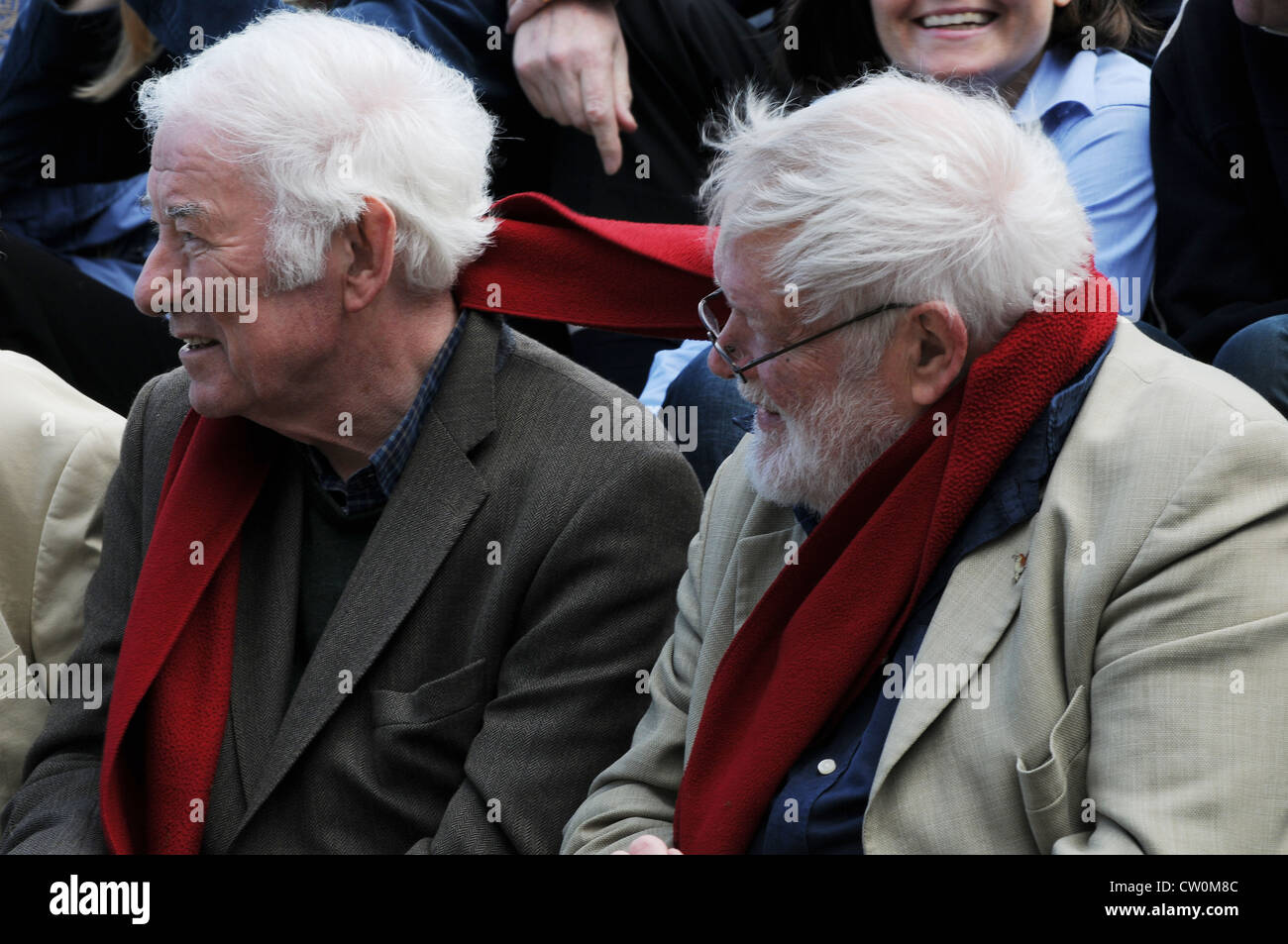 The ties that bind, Seamus Heaney & Michael Longley share a red scarf ...