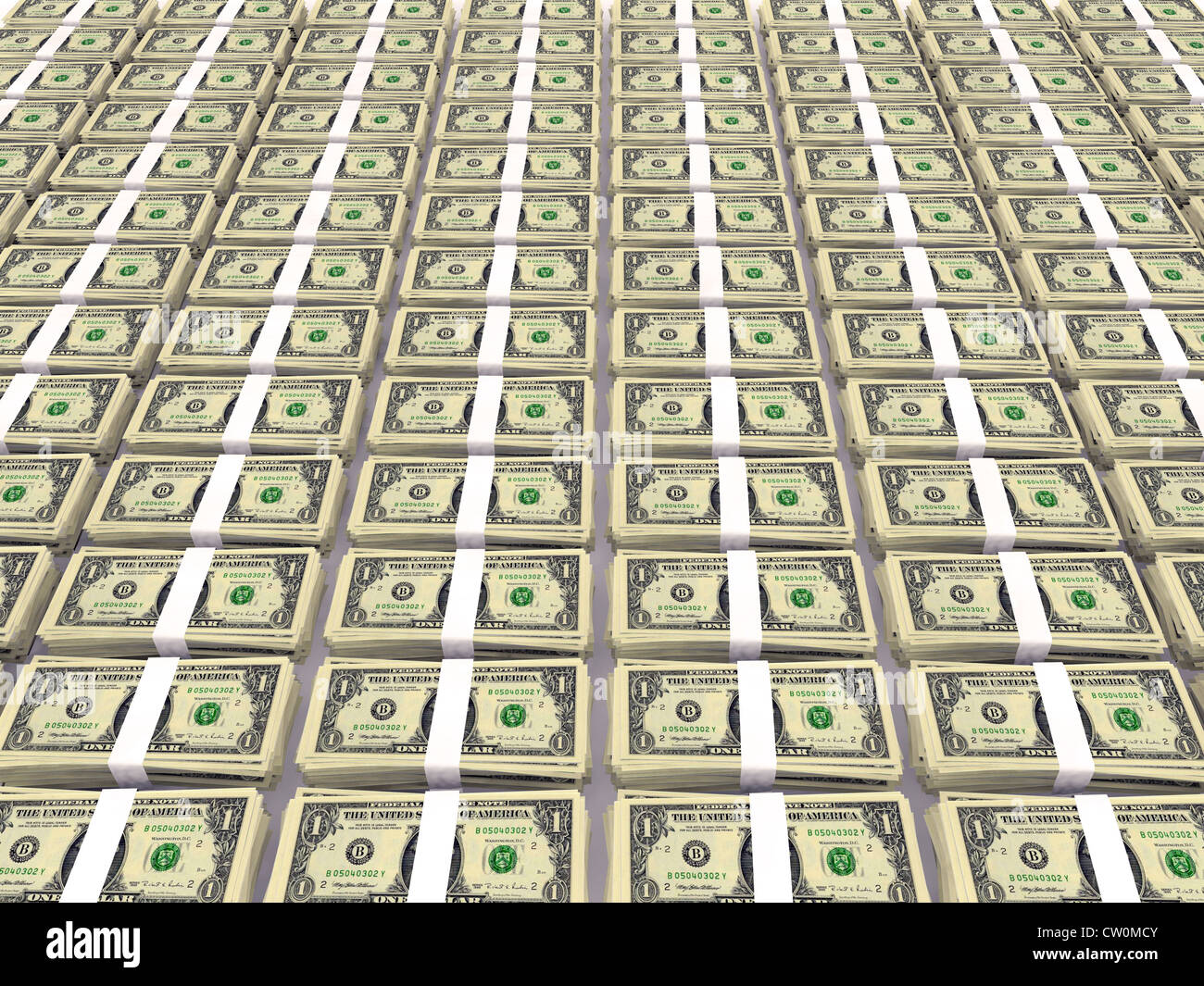 dollar stack on floor Stock Photo - Alamy