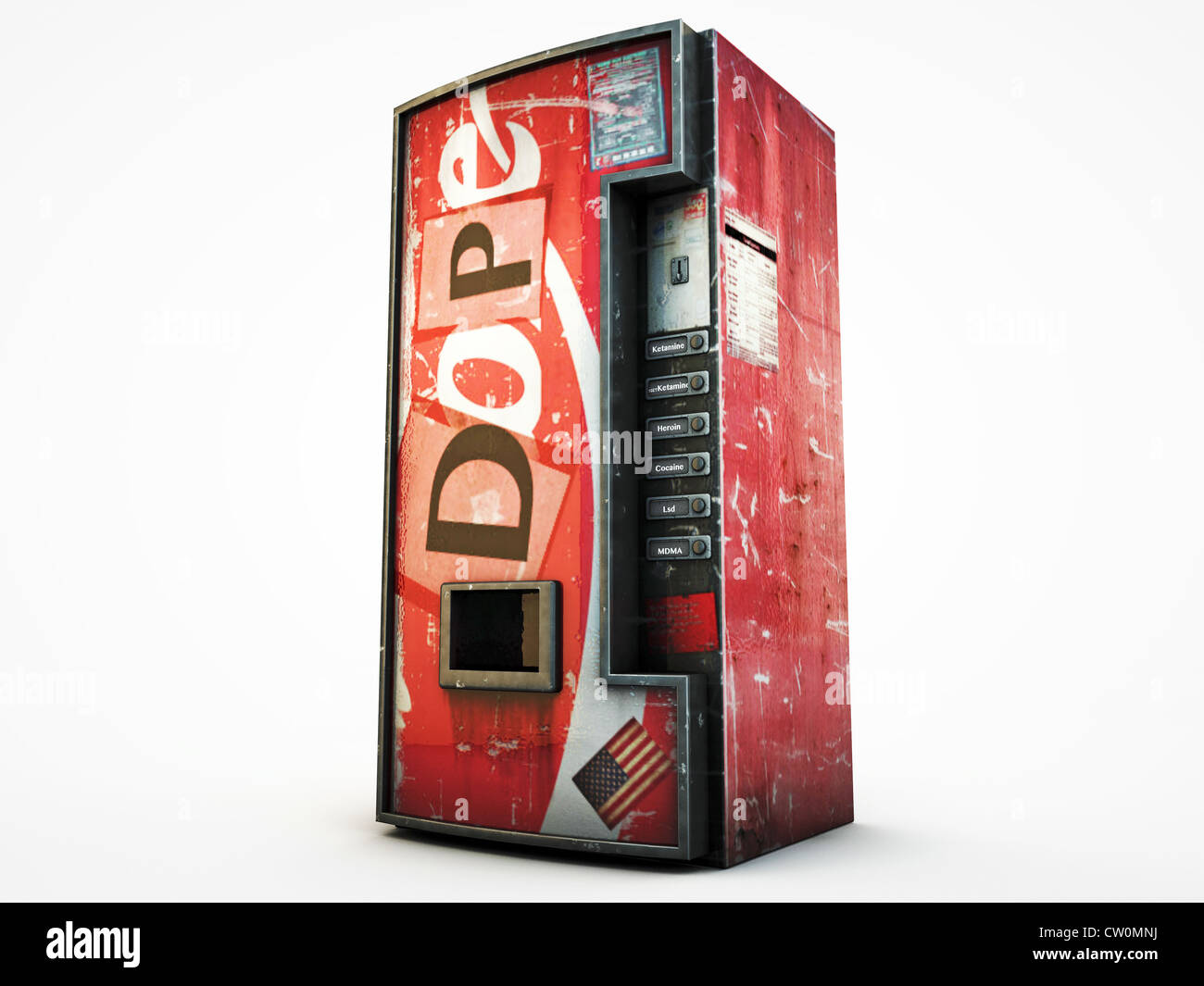 vending machine isolated on white background Stock Photo - Alamy