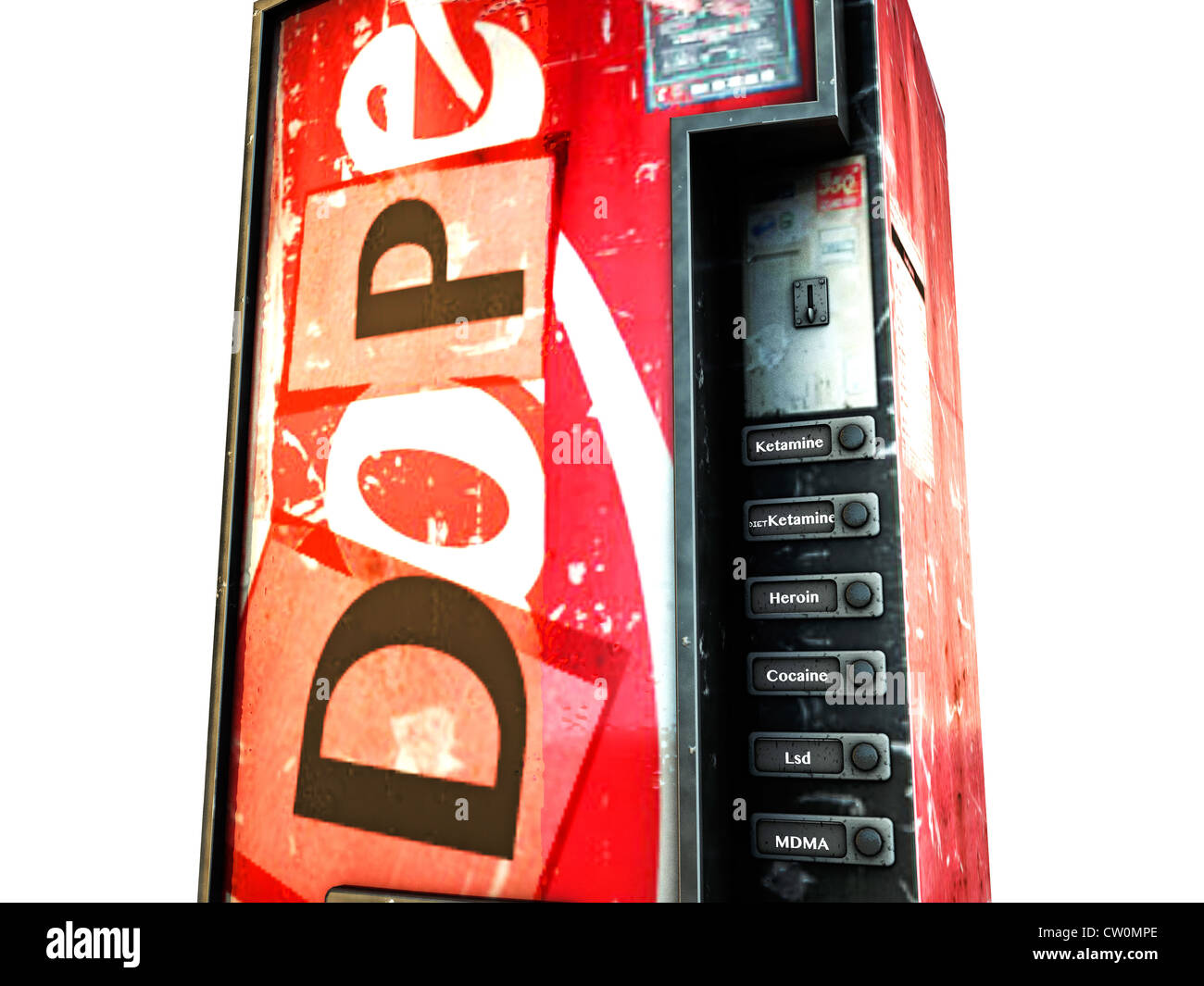 vending machine isolated on white background Stock Photo - Alamy