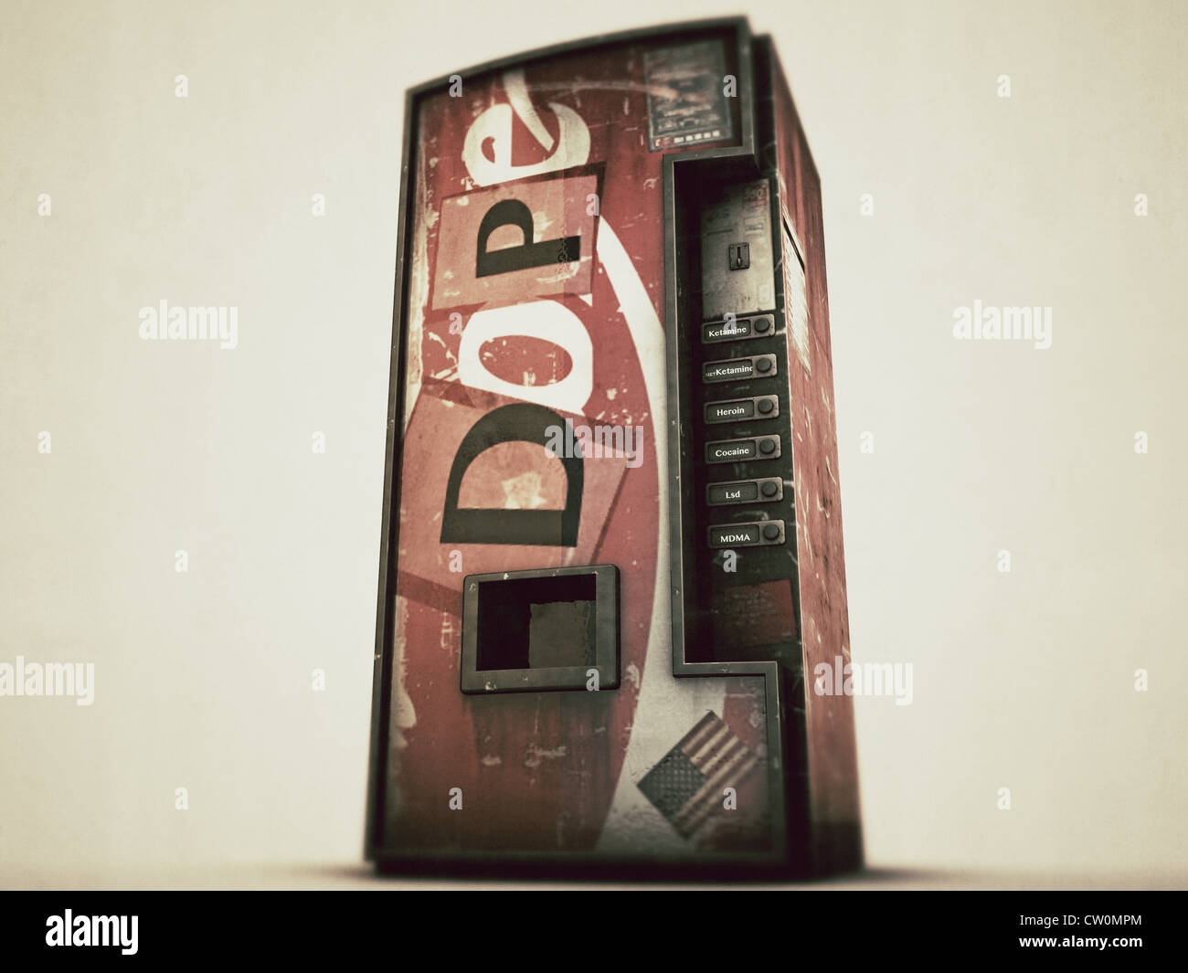 vending machine isolated on white background Stock Photo - Alamy