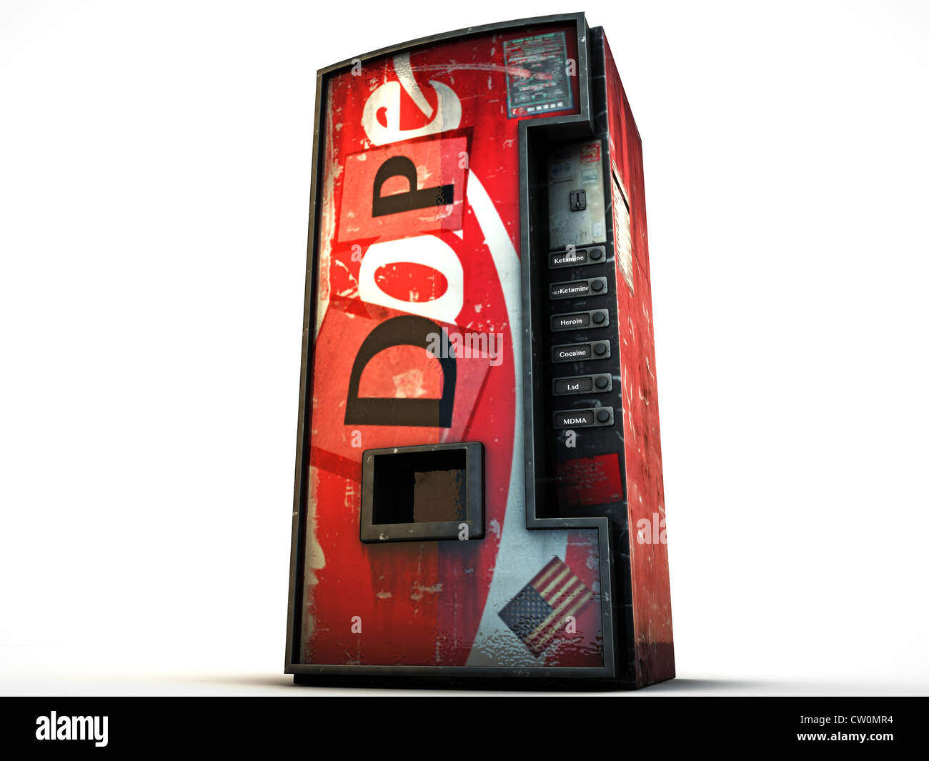 vending machine isolated on white background Stock Photo - Alamy