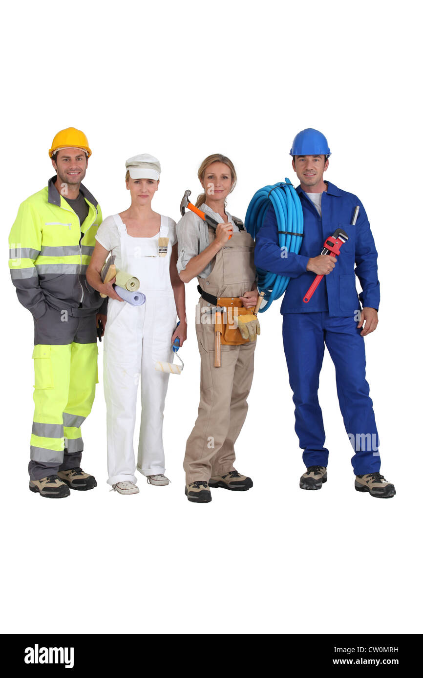 group of workers Stock Photo - Alamy