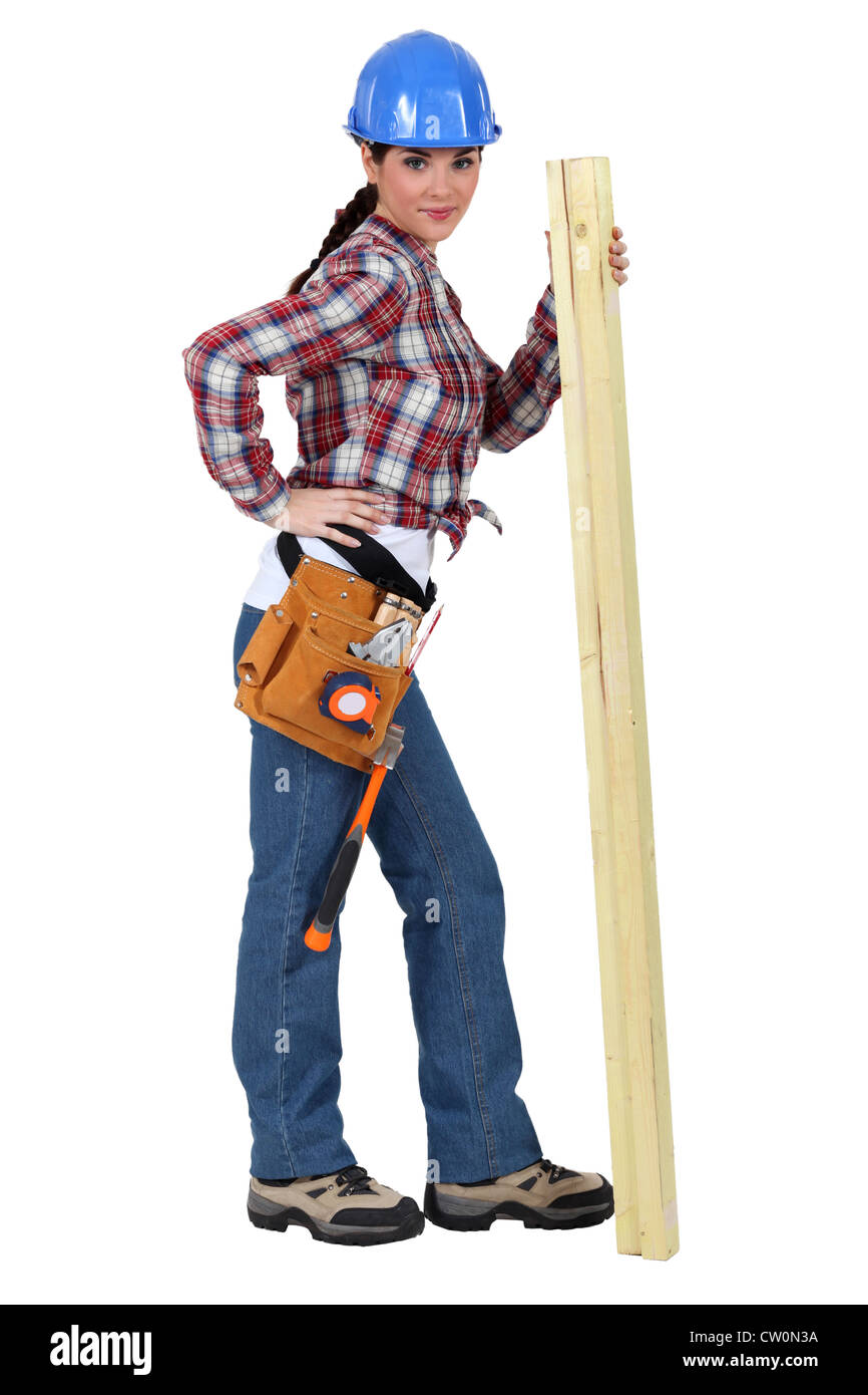 Female craftswoman Cut Out Stock Images & Pictures - Alamy